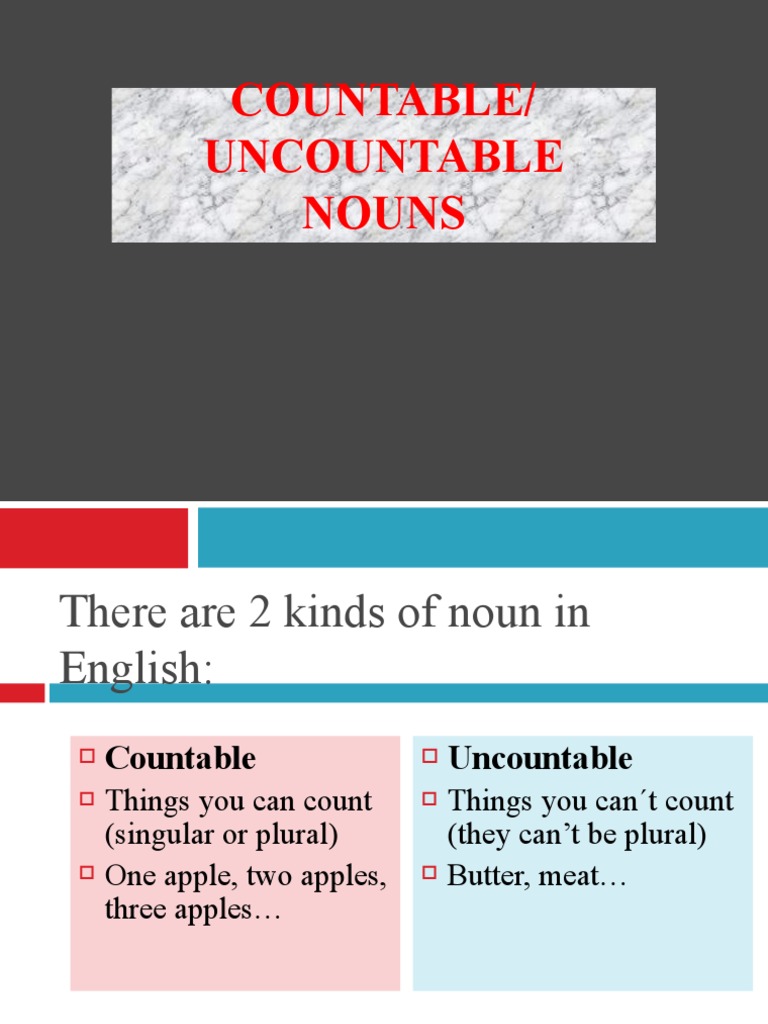 B Ing Countable Uncountable Nouns | Download Free PDF | Noun | Plural