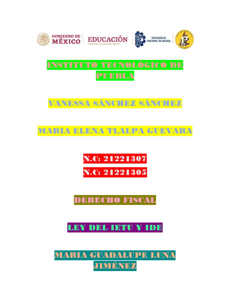 Leyes del IETU e IDE en México | PDF | Impuesto sobre la renta | Impuestos