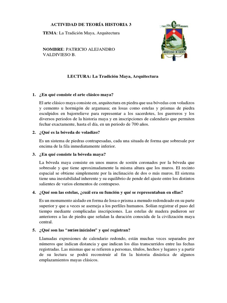 Lectura Mayas | PDF | Pirámide | Civilización maya
