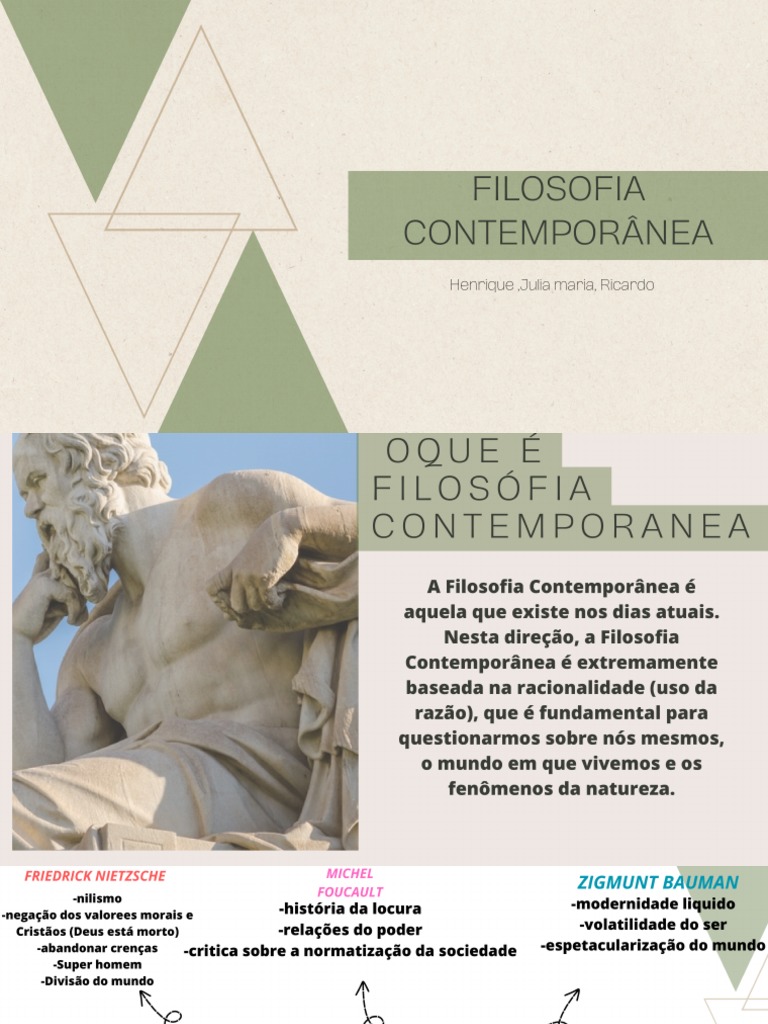 Filosofia Contemporânea | PDF