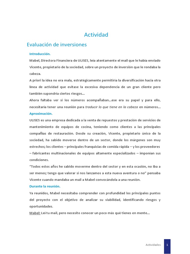 Evaluacion de Inversiones | PDF