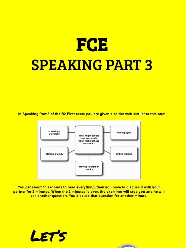 FCE - Speaking Part 3 | PDF | Cognitive Science | Cognition