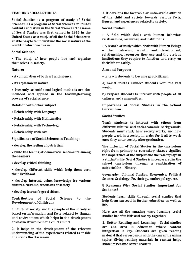 Social Studies Reviewer 1 | PDF | Educational Assessment | Learning