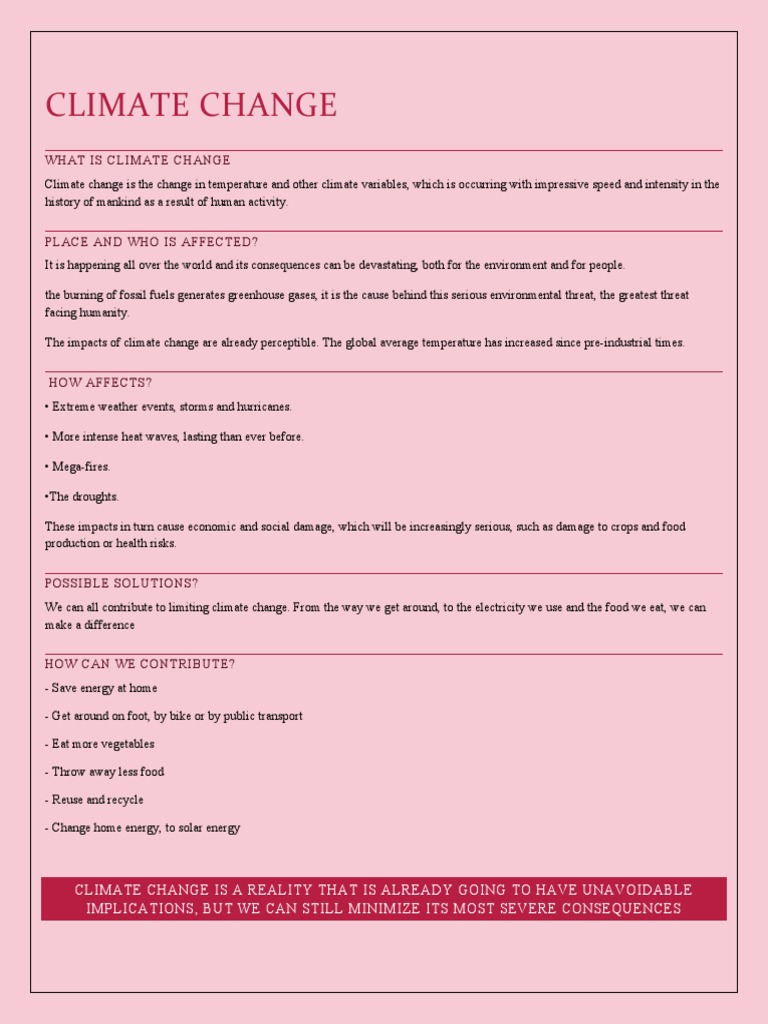 Climet Change WRRD | PDF