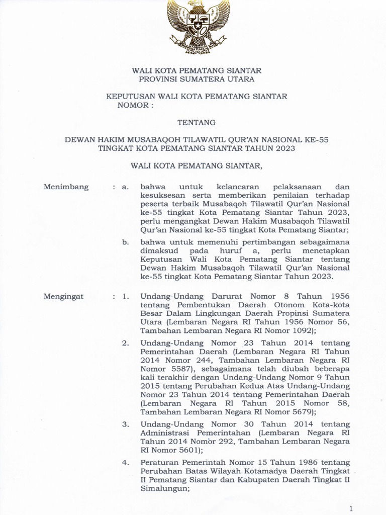 SK Dewan Hakim 2023 | PDF