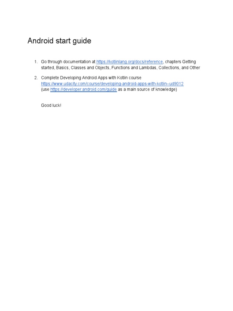 Essential Android Development Guide | PDF