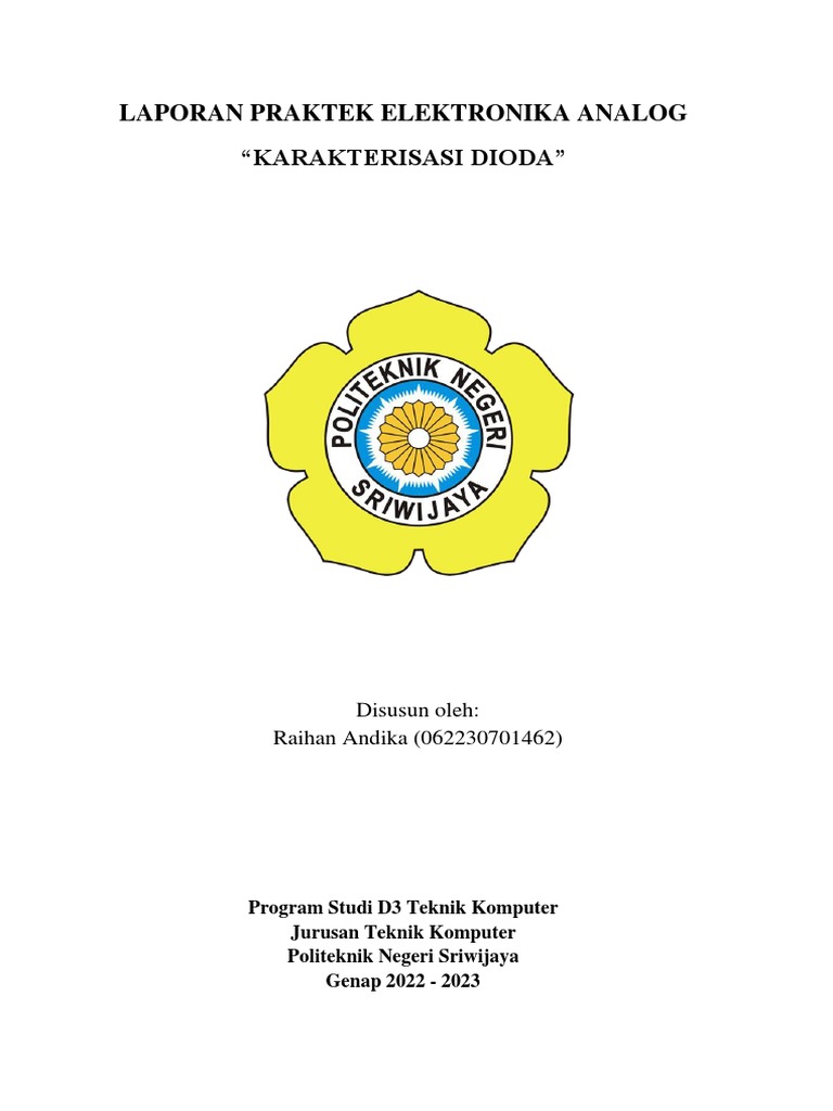 Raihan Andika - 062230701462 - Laporan Praktek 1 - Karakteristik Dioda Bias Maju | PDF