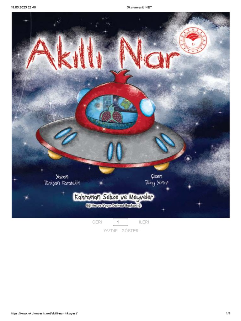 Akıllı Nar Hikayesi Okulöncesi | PDF