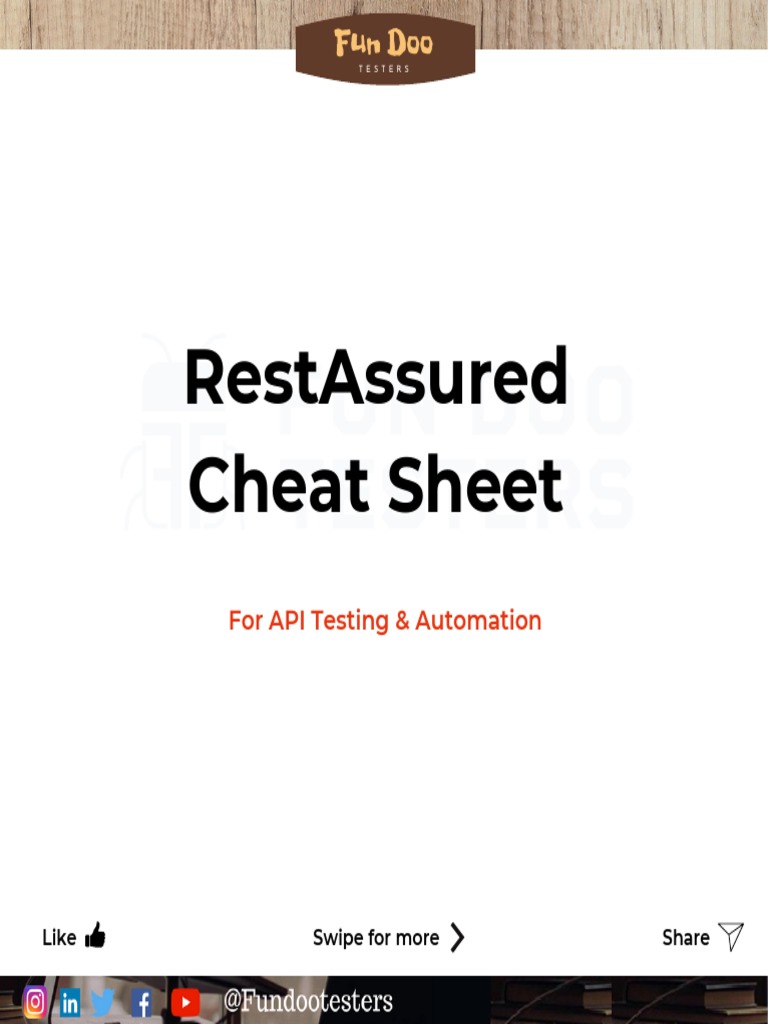 RestAssured CheatSheet | PDF