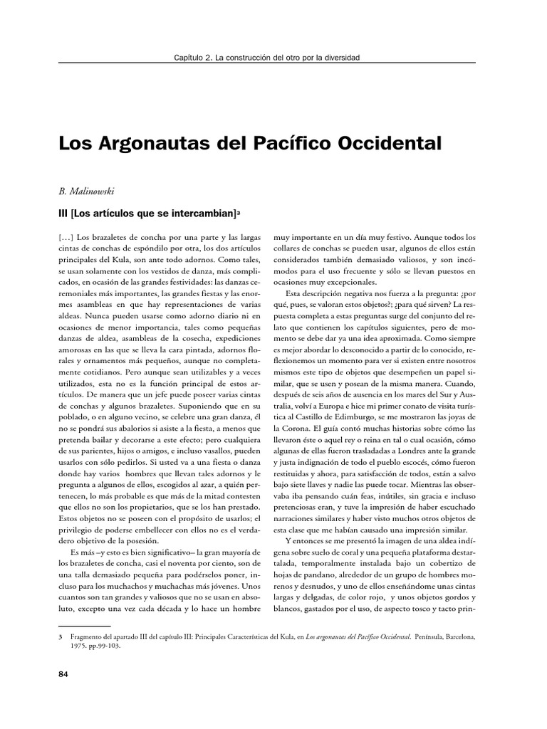 Objetos Kula: Valor y Ceremonial en Nueva Guinea | PDF