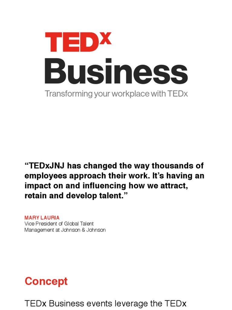 TEDx Business Brief 2017 | PDF | Career & Growth | Art