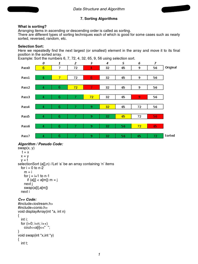 Sorting Algorithms | PDF | Algorithms | Mathematical Logic Sorting Algorithms | PDF | Algorithms | Mathematical Logic