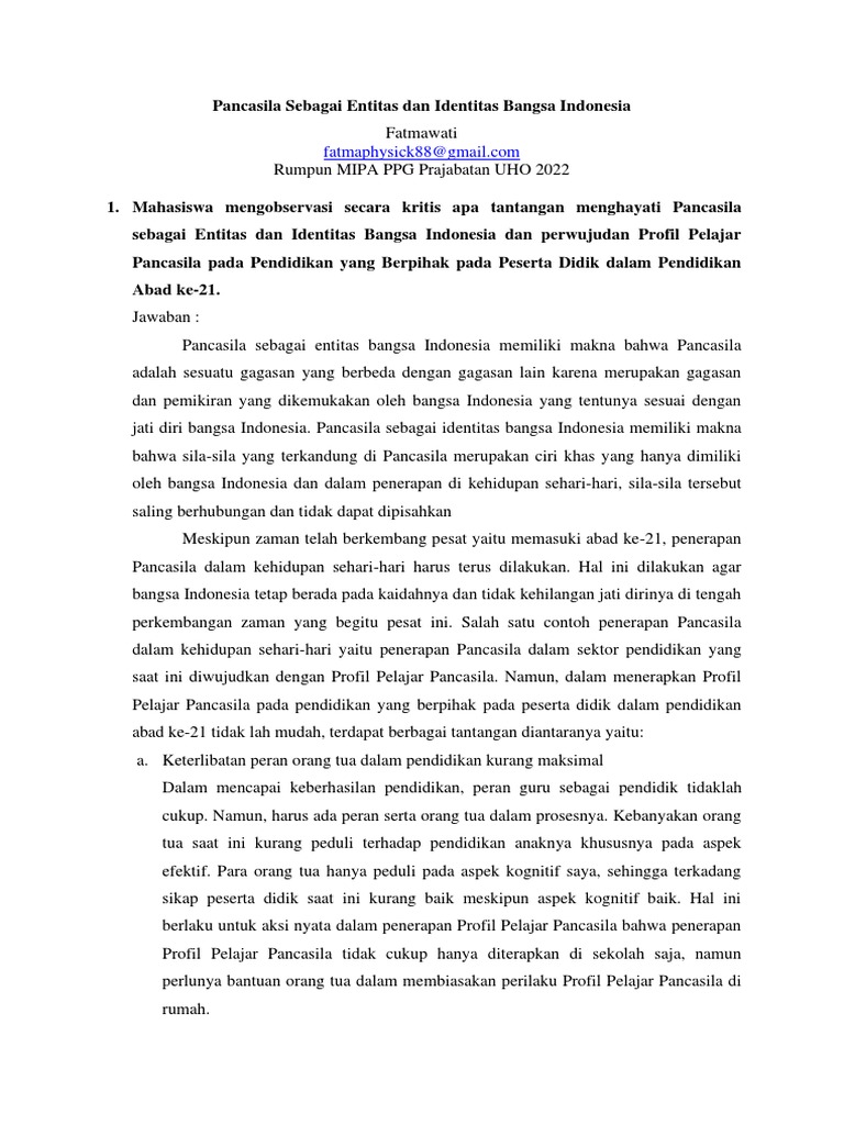 Aksi Nyata Fpi T4 Fatmawati | PDF