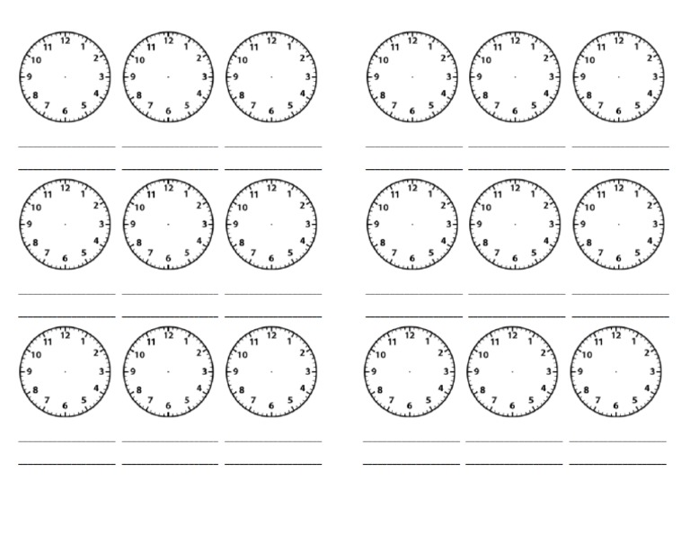 Clock Bingo | PDF