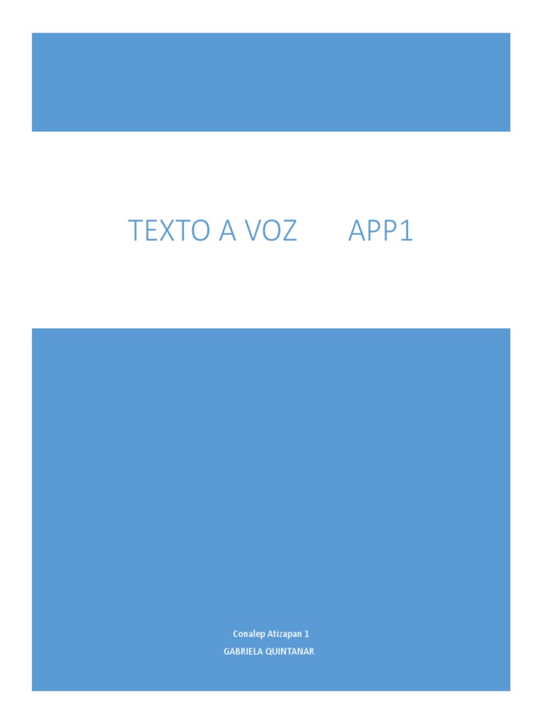 TextoAVoz App1 | PDF | Crecimiento personal y profesional