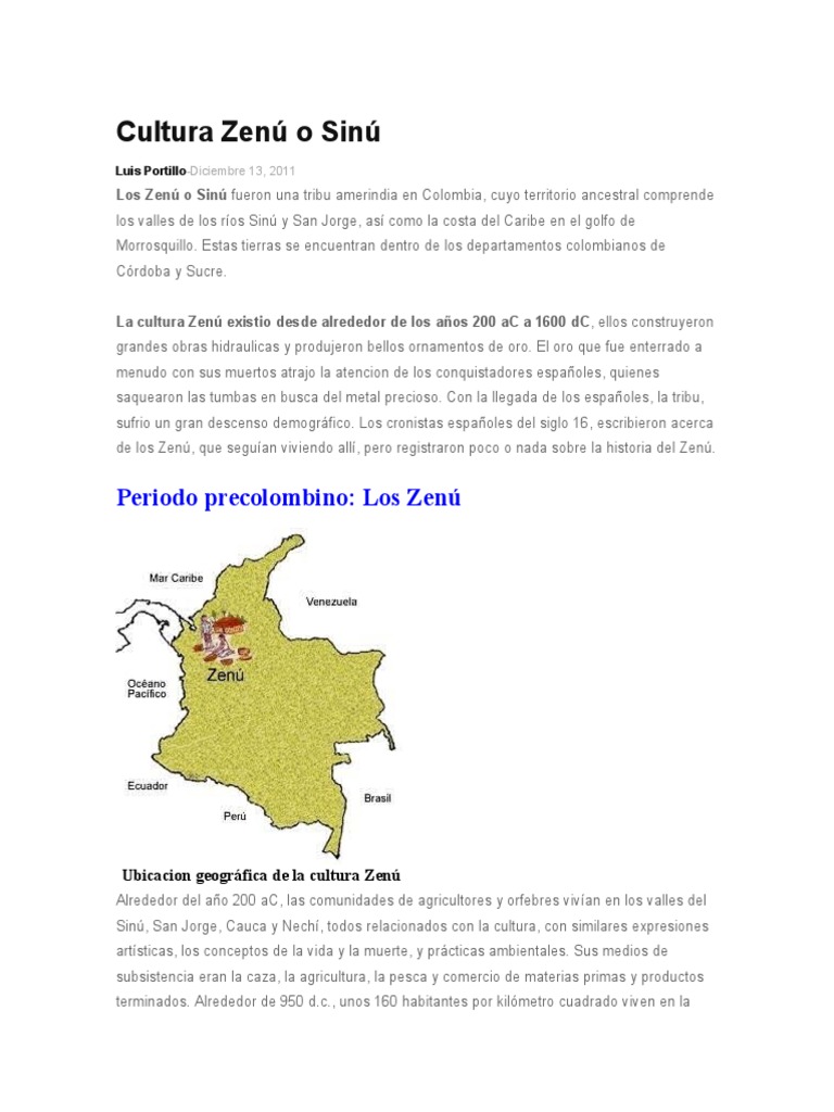 La cultura Zenú: aspectos políticos, sociales y económicos de la ...