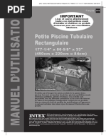 Notice Montage Piscine Intex Rectangulaire 4x2