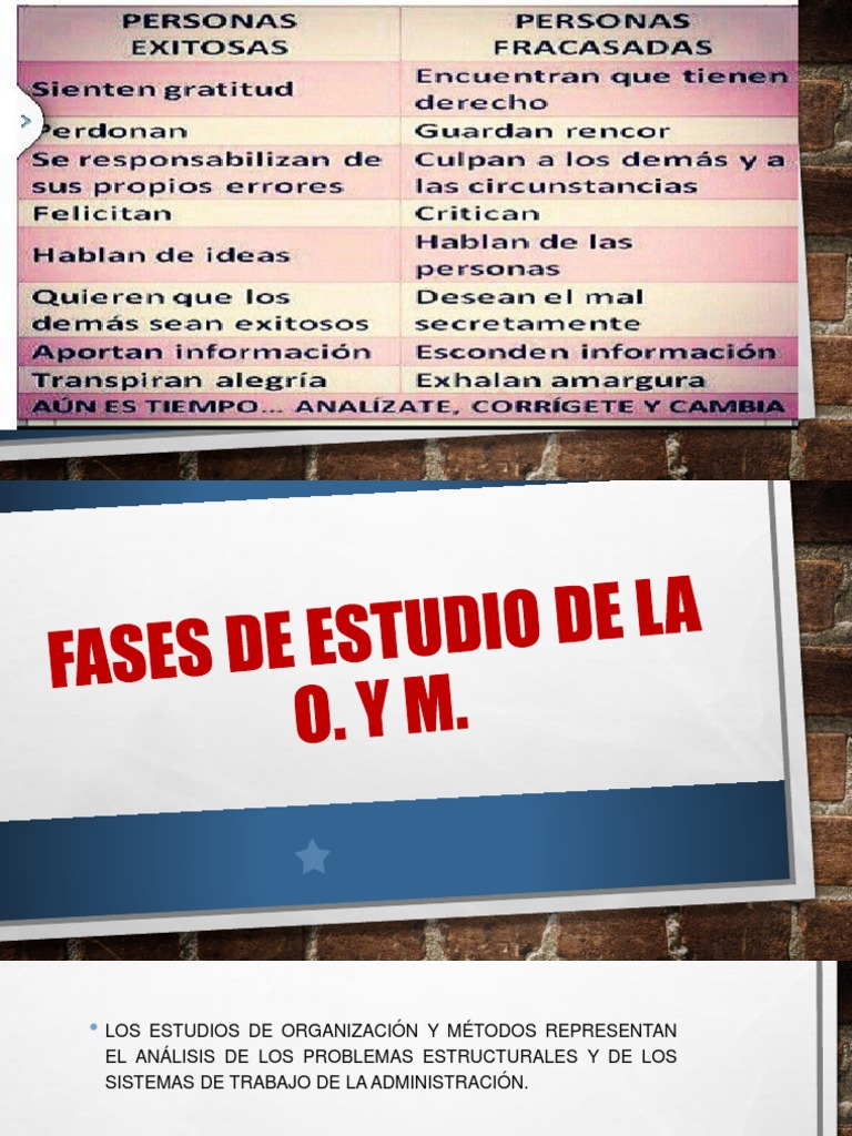 Clase 3 - Fases de Estudio de La o y M | PDF | Planificación | Gestión ...