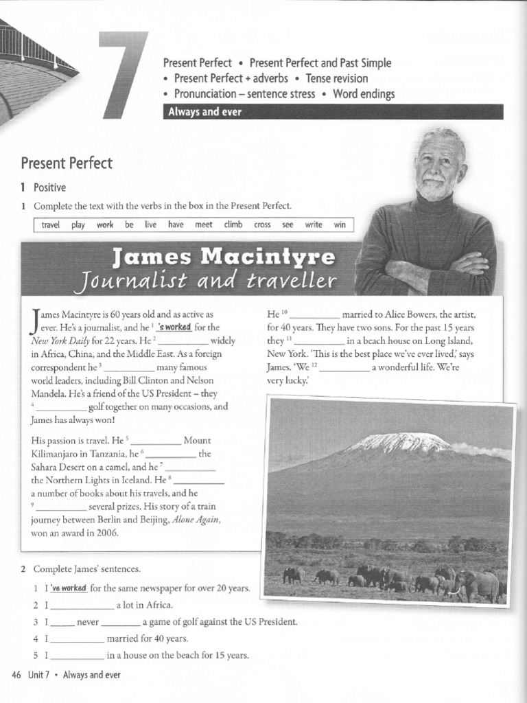 Present Perfect Practice | PDF | Linguistic Morphology | Languages