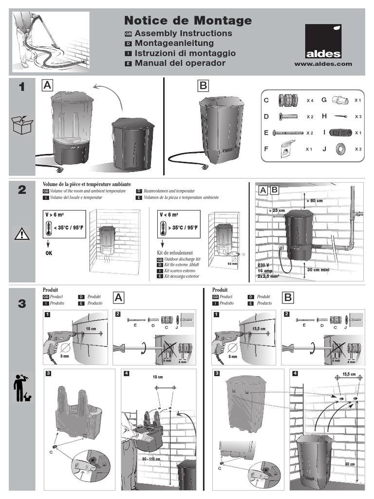 Aspiration Centralisee Aldes C Power Montage PDF | PDF