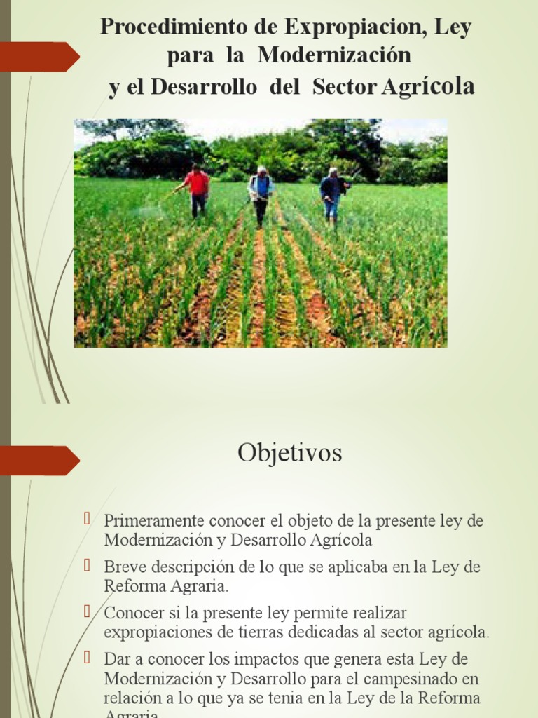 Procedimiento Expropiacion LMDA.ppt | PDF | Dominio eminente | Agricultura