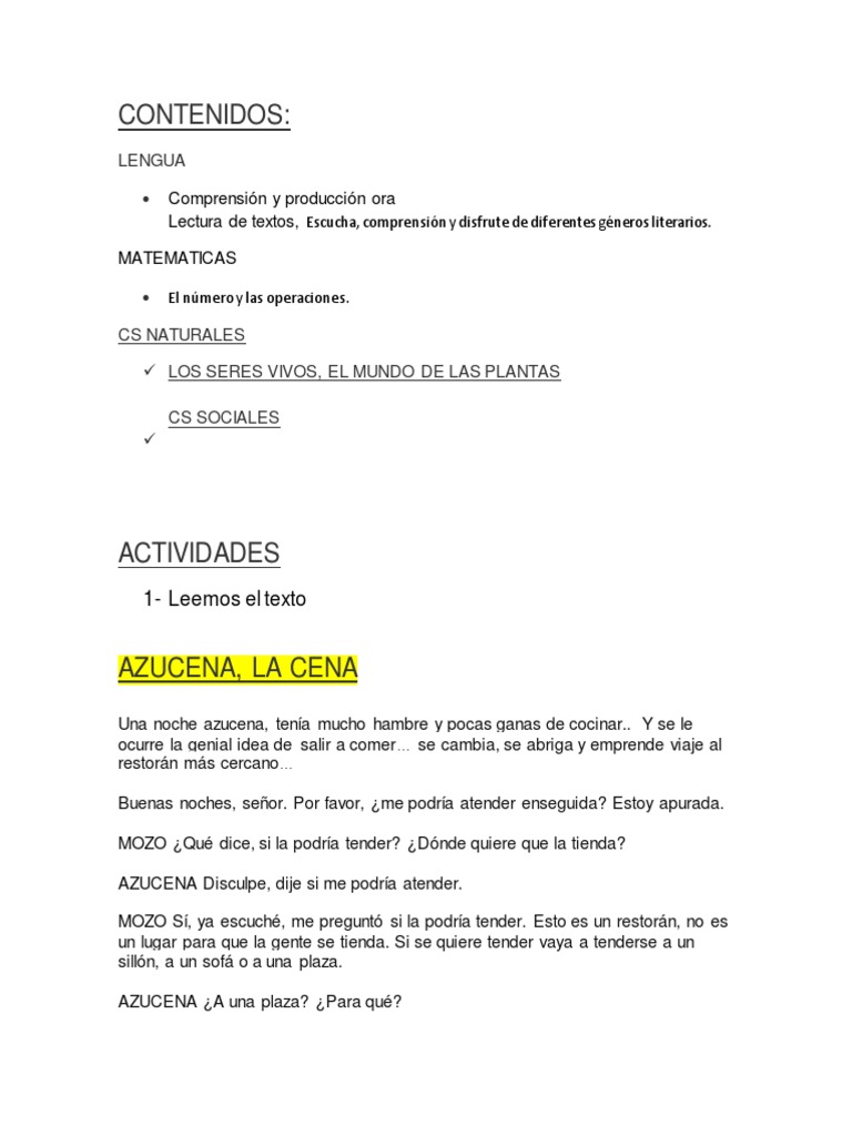 SECUENCIA Azucena | PDF