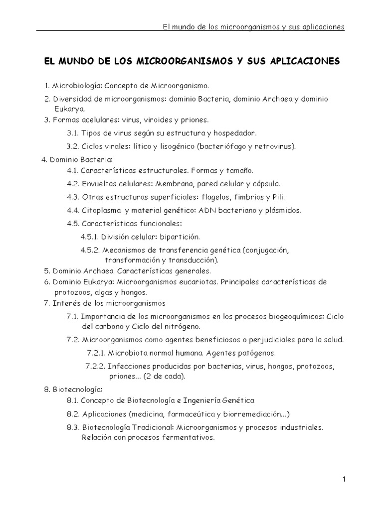 El Mundo de Los Microorganismos y Sus Aplicaciones_21 | PDF | Virus | Las bacterias