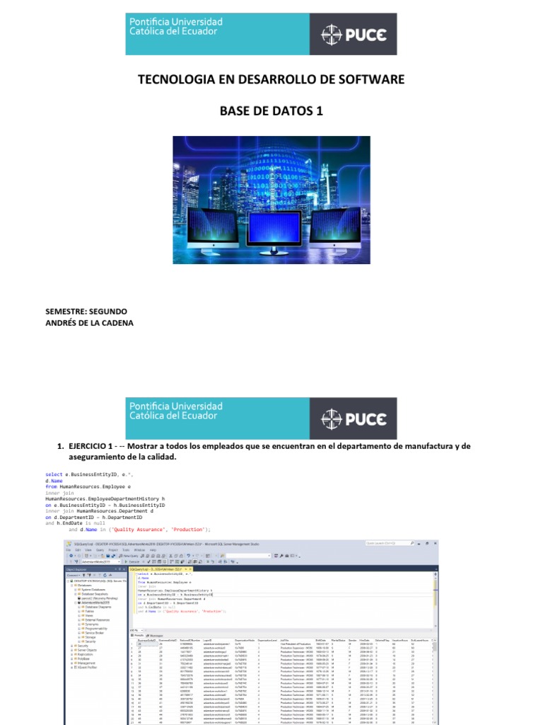Ejercicios BDD | PDF