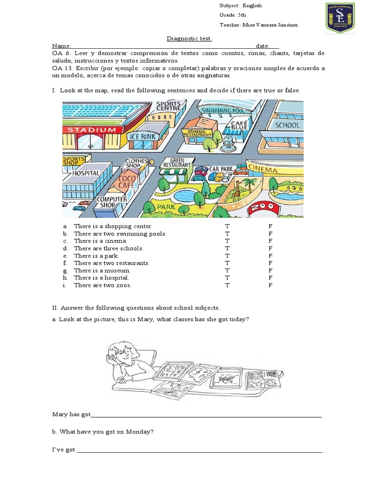 5th Diagnostico | PDF | Language Arts & Discipline