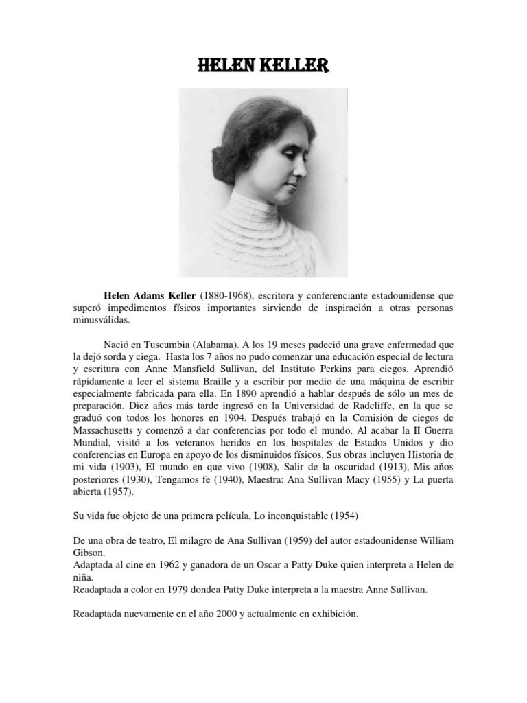 01 Helen Keller | PDF
