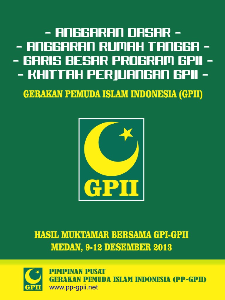 Anggaran Dasar Gpii PDF | PDF