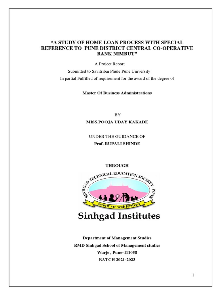 Pooja Deshmukh SIP Project New (1) - 1 | PDF | Loans | Interest