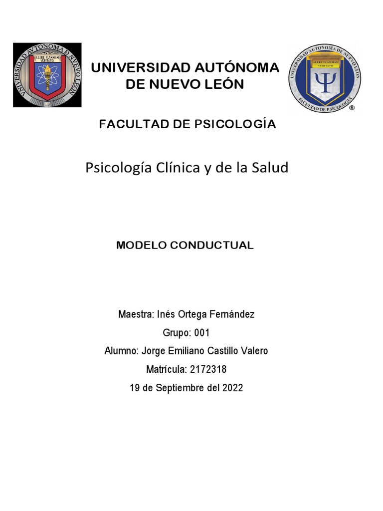 Modelo Conductual PDF | PDF