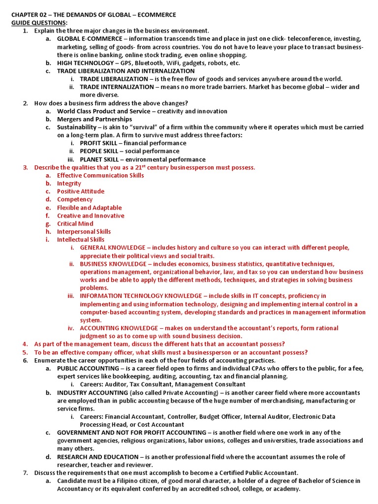 Fundamental of Accounting - Chapter 2 Lesson | PDF