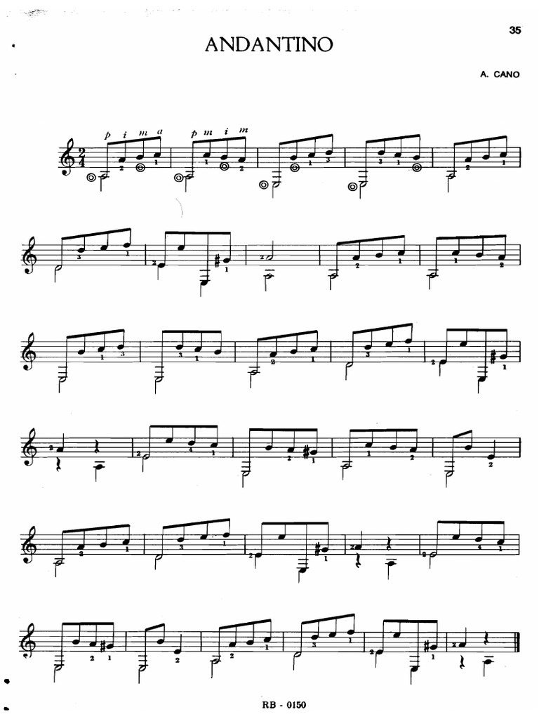 Andantino - A Cano PDF | PDF