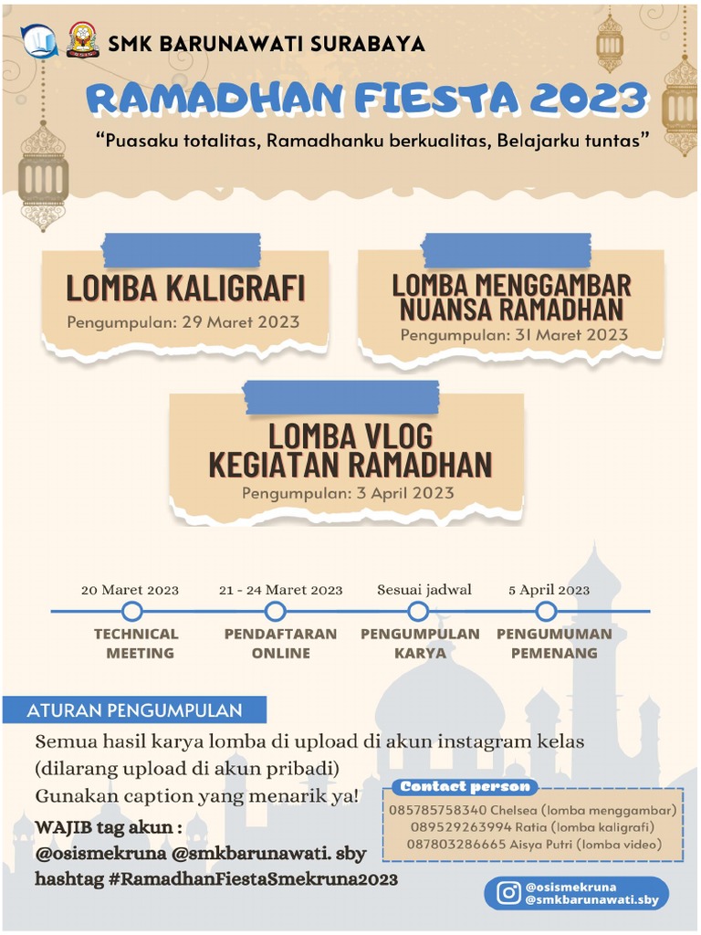 Juknis Lomba Ramadhan SMK Barunawati | PDF
