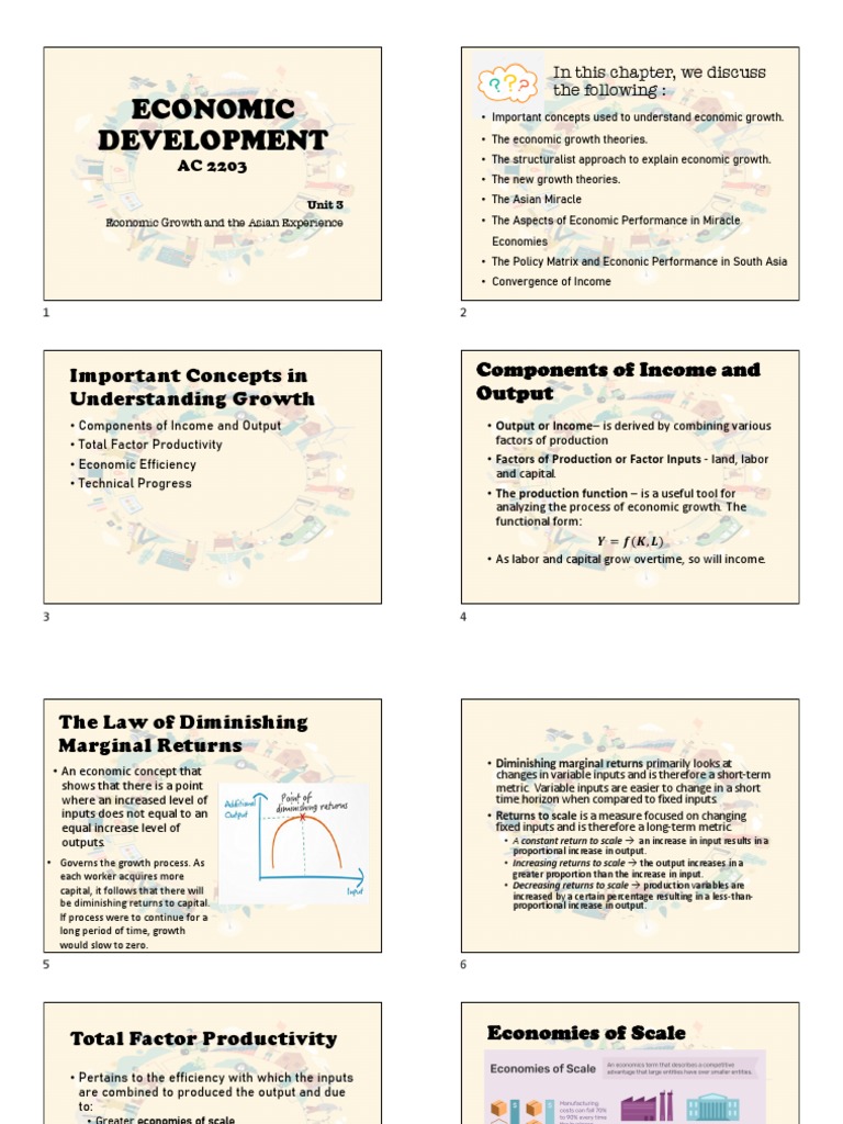 Economic Development Unit 3 | PDF | Economic Growth | Labour Economics