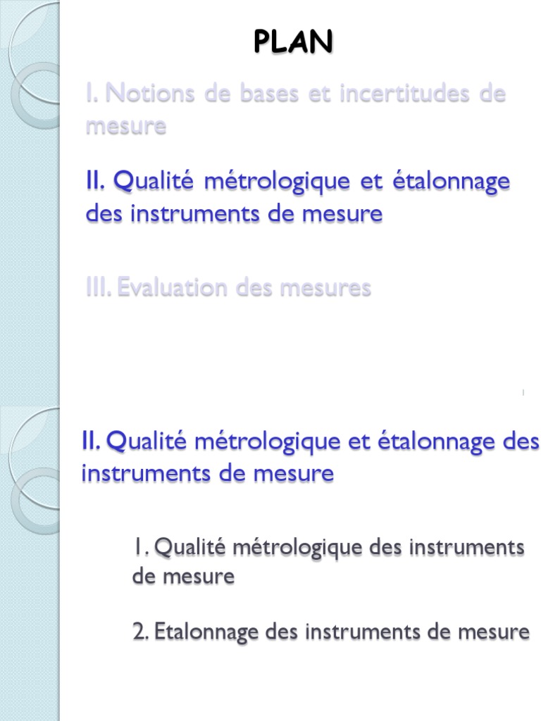 Cours de Métrologie Partie 2 PDF | PDF | Calibrage | Métrologie
