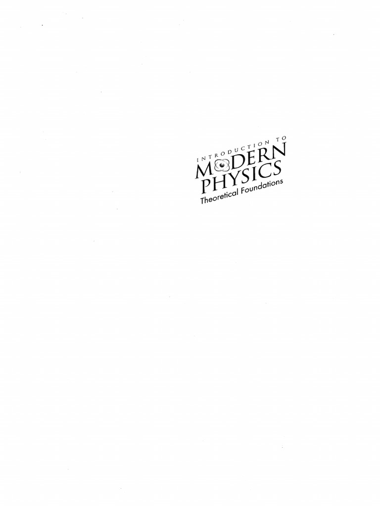 Introduction To Modern Physics - John Walecka PDF | PDF
