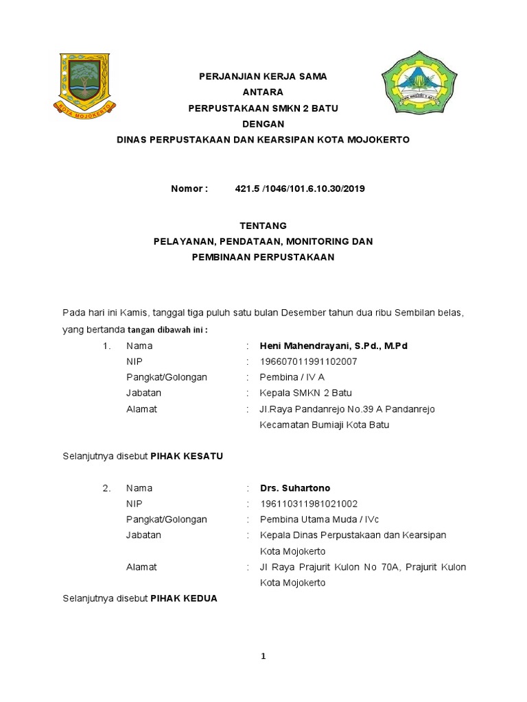 CONTOH KERJASAMA | PDF