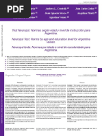 Memory Impairment Screen (MIS) : Datos Normativos y Psicométricos | PDF ...