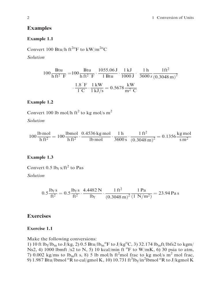 Engineering Unit Conversion Guide | PDF
