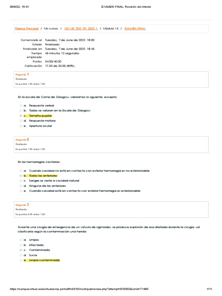 Banco Final PBM Completo | Descargar gratis PDF | Lesión | Herida