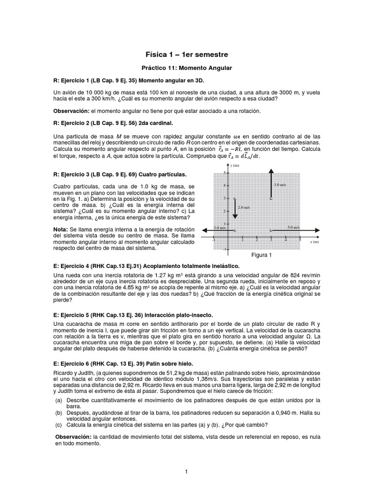 p11 21 PDF | PDF | Momento angular | Masa