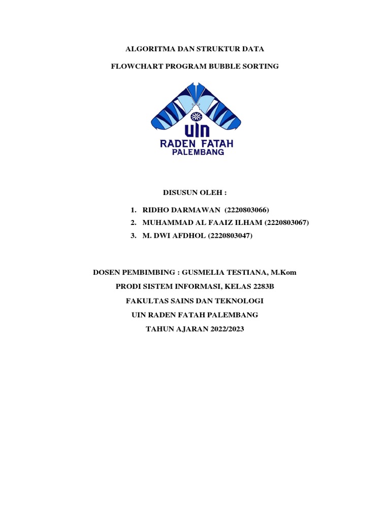 BUBBLE SORT ALGORITHM EXPLANATION | PDF