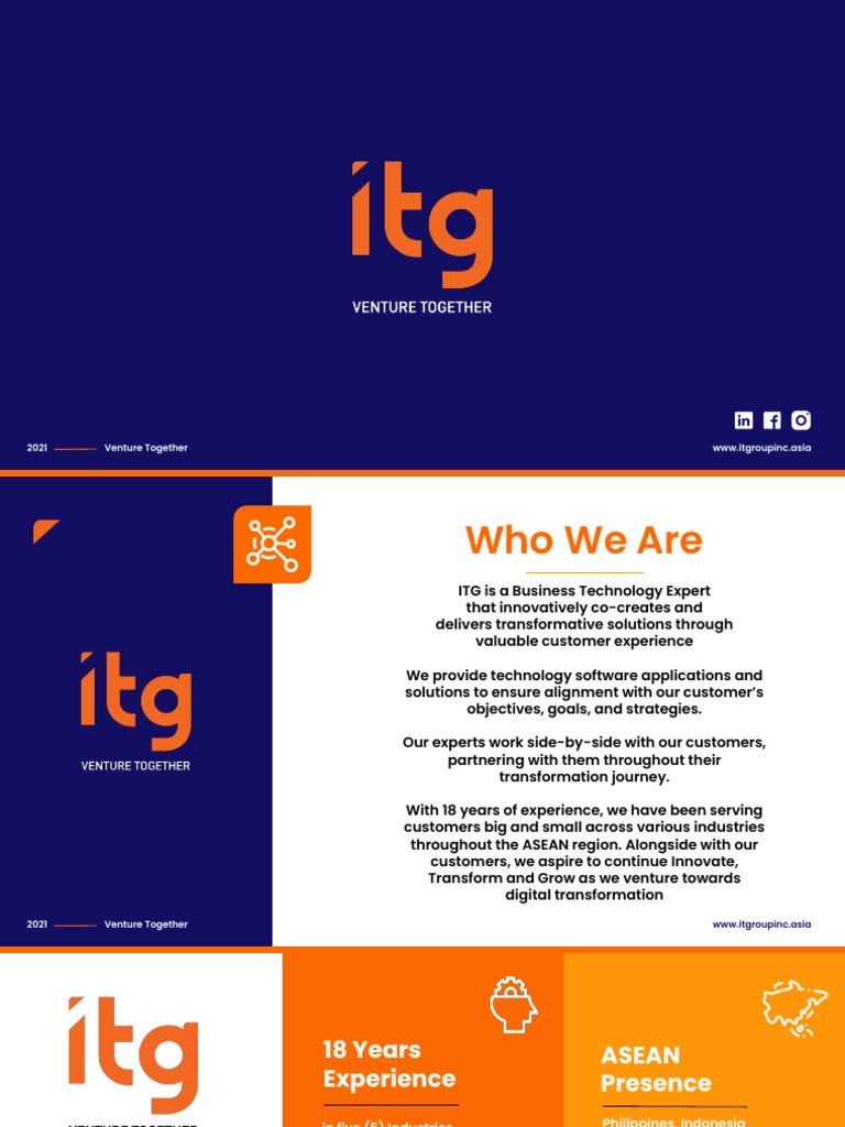 ITG Company Profile 2022 | PDF | Cloud Computing | Platform As A Service