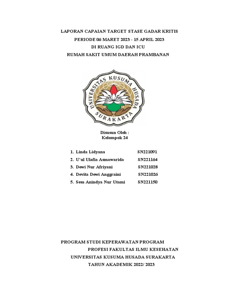 Laporan Capaian Target 24 Gadar Latar BLKNG | PDF