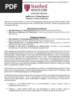Financial Assistance Application Tagalog | PDF