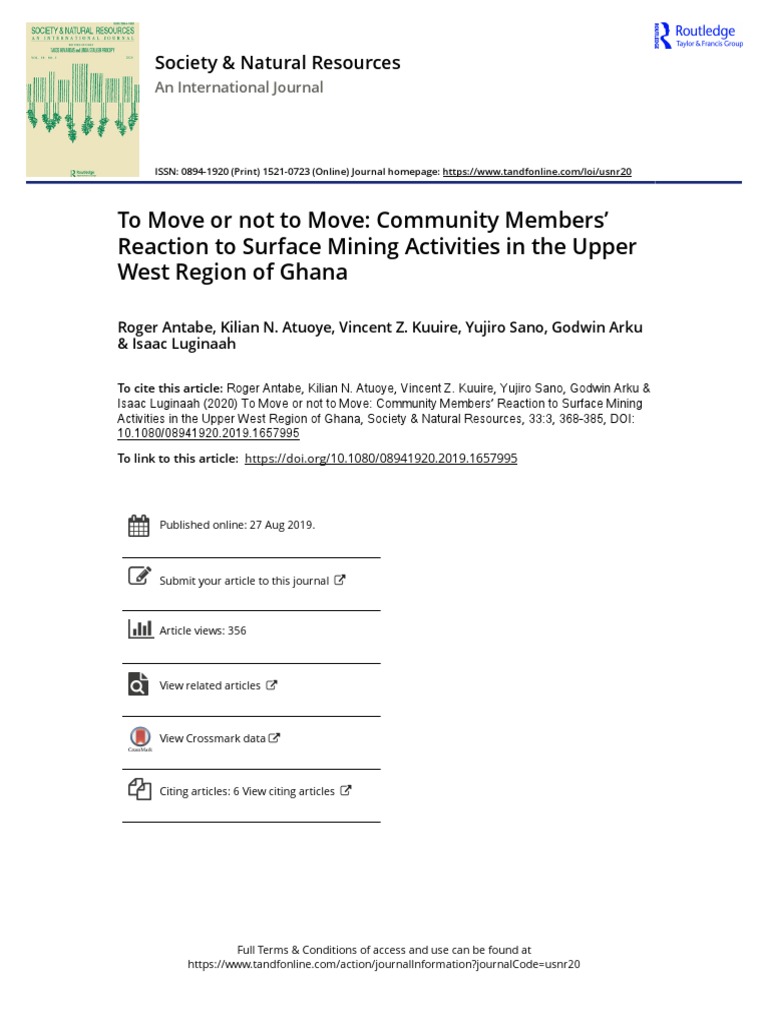 Ghana Mining Impact on Community Relocation | PDF | Mining | Risk
