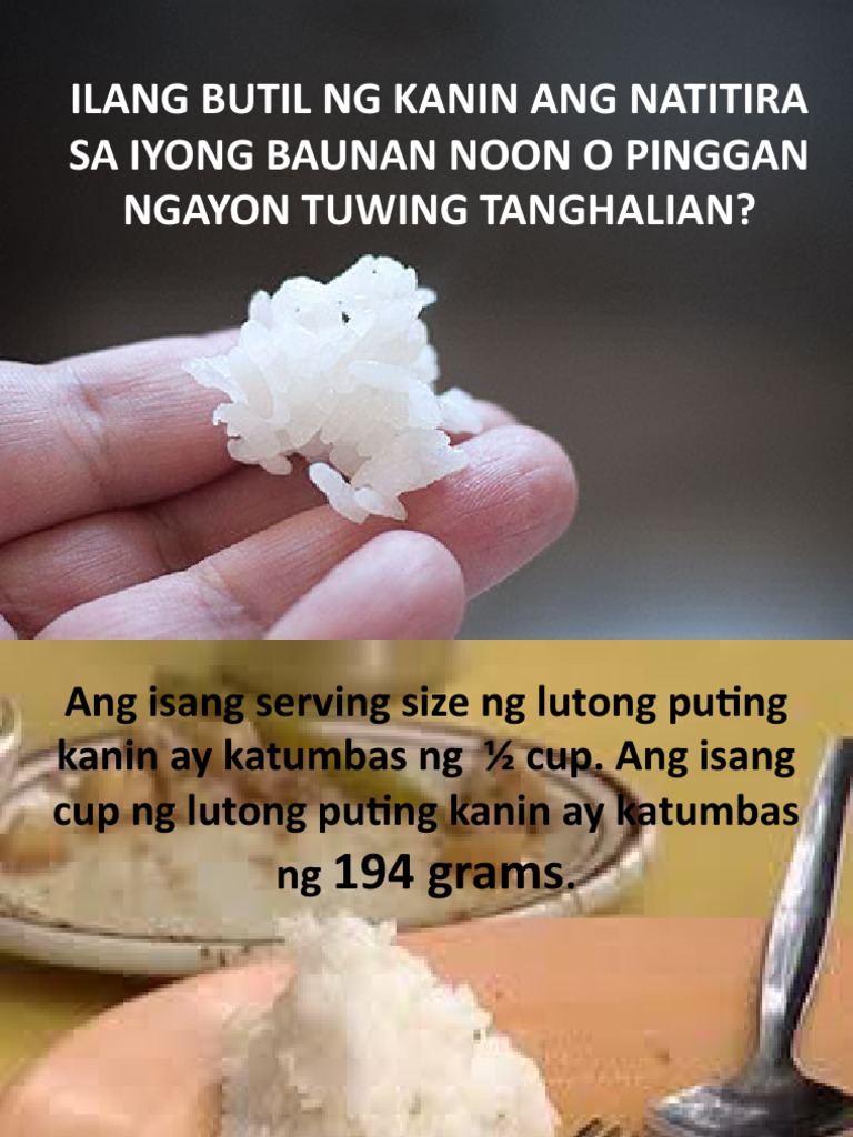 Ilang Butil NG Kanin Ang Natira Sa Iyong | PDF